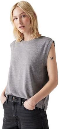 Levi's Débardeur Boxy pour Femme, Triblend Header Gray, XS