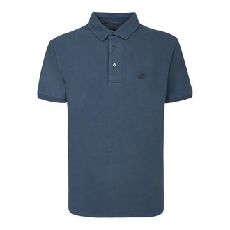 Etro Piqu&eacute; Polo Shirt - - Tops - Herren - Blau - 2XL