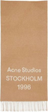 Acne Studios écharpe à franges - Marron