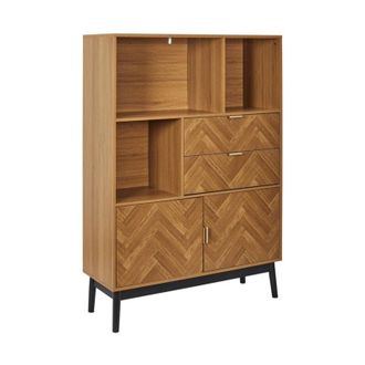 Paris Prix Paris Prix - Biblioth&egrave;que Design Felix 140cm Marron