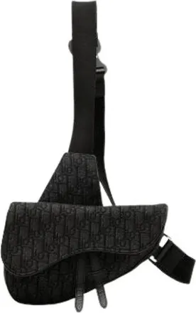 Dior Sac banane doccasion Saddle - Femme - Pre-owned - Noir - Taille: ONE Size