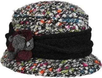 Lierys Chapeau en Laine Colourtouch Femme - Made in Italy pour lhiver Tissu avec Doublure Hiver Automne-Hiver - Taille Unique Anthracite