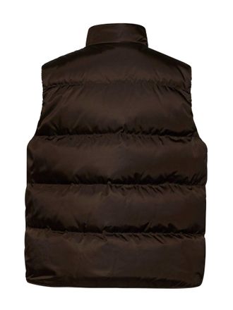Prada Womens Padded Vest Re-Nylon Brown Recycled Polyamide Puffer Jackets