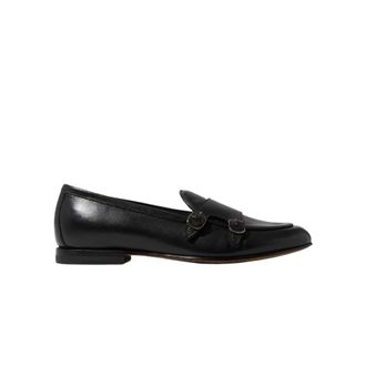 Scarosso Virginia Almond Toe Loafers - - Shoes - Damen - Schwarzk - 38 1/2 EU