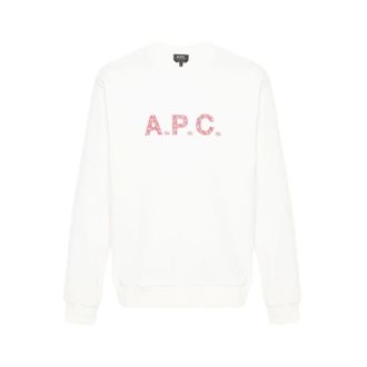 A.P.C. Weicher Weft Fleece Sweatshirt - - Sweatshirts & Hoodies - Herren - Wei&szlig; - L