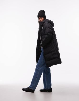 The North Face Nuptse - Parka-Pufferjacke in Schwarz