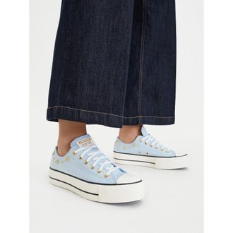 Converse Sneakers aus Stoff Converse Chuck Taylor All Star Heathered Glam A17596C Blau