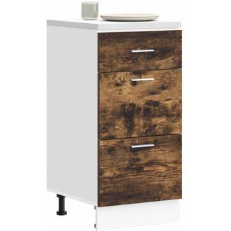 vidaXL Unterschrank Lyon R&auml;uchereiche 40x46x81,5 cm Holzwerkstoff Vidaxl