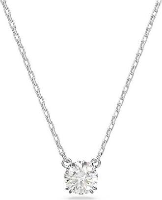 Swarovski Pendentif Constella, Taille ronde, Blanc, Métal rhodié