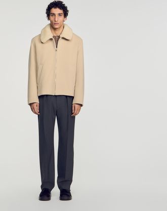 Sandro Blouson laine et cachemire