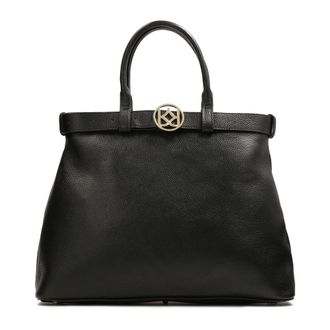 Kazar Trapezhandtasche verziert mit einem Riemen - - Bags - Damen - Schwarzk - ONE SIZE