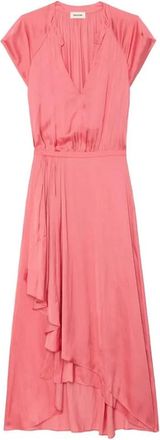 Zadig&Voltaire Femme, Robes, Rose, Taille: 42 FR Randall Satin Dress