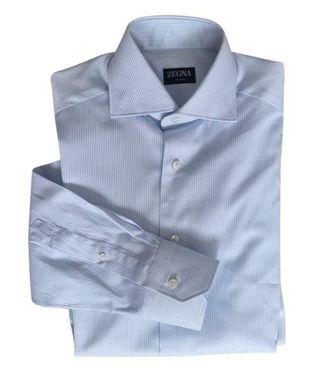 Ermenegildo Zegna Zegna Trofeo Fine Cotton Shirt Size 15.5