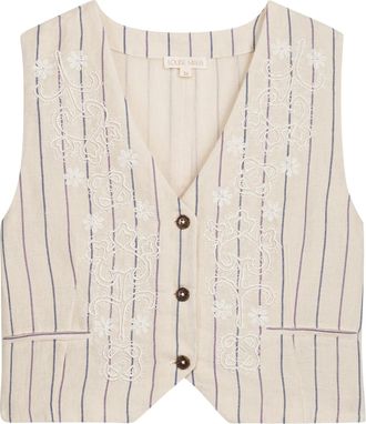 Louise Misha Gilet Rayures Franckie Lin et Coton Louise Misha