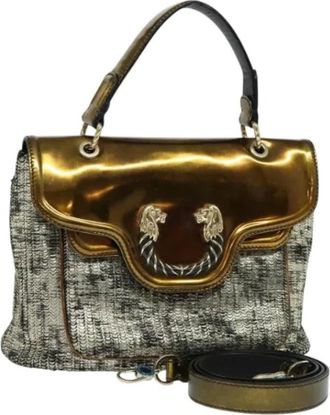 Bulgari Pre-owned Cuir sacs-main - Femme - Pre-owned - Gris - Taille: ONE Size