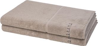 Möve for frottana - 2 teiliges Frottier-Set - Pearl (2 X Saunatuch im Set) - 500 g/m2 - Baumwolle - Walkfrottee - saugstark - weich und flauschig - Cashmer