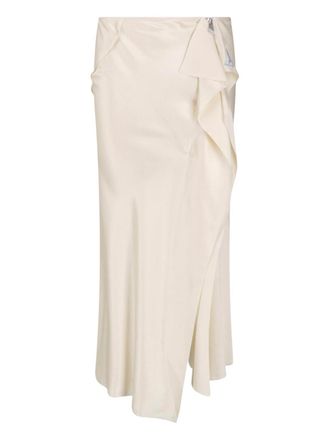 The Attico Midi Skirt In Viscose