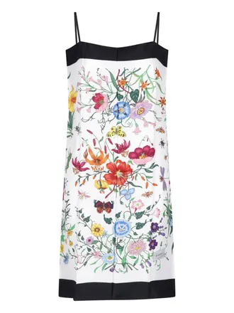 Gucci Printed Silk Twill Midi Dress