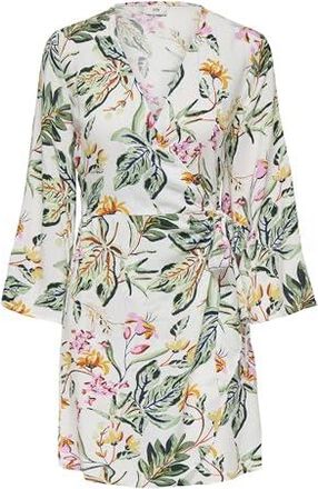 Jacqueline de Yong JdY Jdysezen Short Dress sezen Life Robe Courte 7/8 WVN Noos, Cloud Dancer, XS Femmes