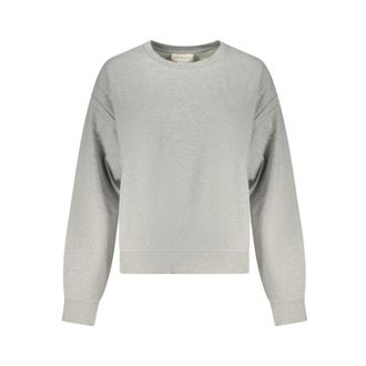 Calvin Klein Femme, Sweatshirts et sweats &agrave; capuche, Gris, Taille: 42 FR SweaT-shirt &agrave; manches longues