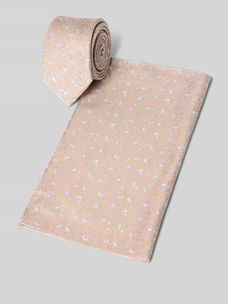 Roy Robson Krawatte im Set mit Einstecktuch