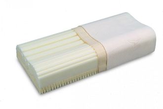 Werkmeister KV 14 - Visco/Latex-Nackenstützkissen - 32 x 65 x 14 cm - reagiert auf Körperwärme - druckentlastend