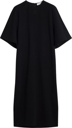 Lanvin Gerafftes Midikleid - Schwarz