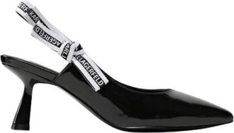Karl Lagerfeld Femme, Chaussures, Noir, Taille: 41 EU Panache Ribbon Sling
