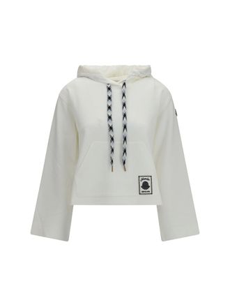 Moncler Womens Hoodie Cotton Blend Natural Sweatshirts Sweater