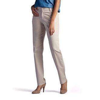 Lee Pantalon coupe droite pour femme Coupe d&eacute;contract&eacute;e - Ecru - 38 Medium