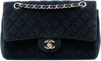 Chanel Hobo Bags - Medium Classic Velvet Double Flap - Gr. unisize - in Blau - f&uuml;r Damen