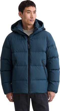 Marc O'Polo Daunenjacke MARC OPOLO, Herren, Gr. XXL, blau daze, Web, Obermaterial: 100% Polyester. Futter: 100% Polyamid. Füllung: 70% Daunen, 30% Federn, regular