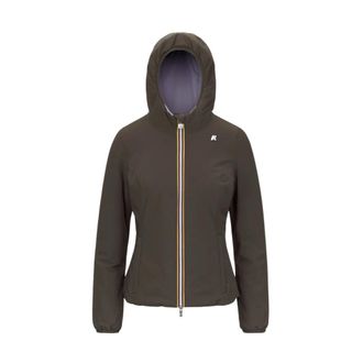 K-Way Lily St Warm Reversible Hooded Jacket - - Jackets - Damen - Gr&uuml;n - 2XL