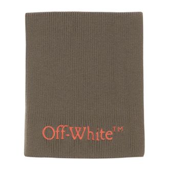 Off-white Woll-Kaschmir-Schal - - Accessories - Herren - Gr&uuml;n - ONE SIZE