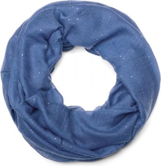 styleBREAKER Schlauchschal Loop mit Glitzer unifarben