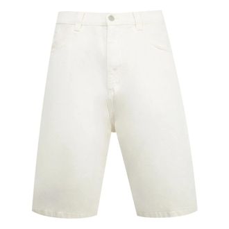 Carhartt Work in Progress Herren Shorts mit Rei&szlig;verschluss und F&uuml;nf Taschen - - Shorts - Herren - Wei&szlig; - XS