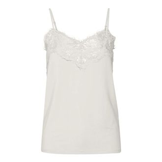 Soaked In Luxury D&eacute;bardeur en Dentelle Blanc - Femme - Tops - Blanc - Taille: 36 FR