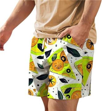 Generic Short de sport pour homme - Short de plage d&eacute;t&eacute; - S&eacute;chage rapide - Short de bain pour homme, Vert, 5XL