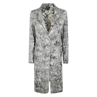 Avant Toi Camouflage Rever Neck Micro Mat Stitch Duster Mit Laminierung - - Coats - Damen - Mehrfarbig - S