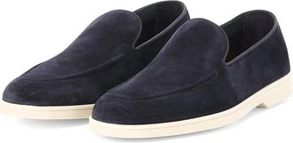 Doucal's Low-Top Sneaker - Mokassins aus Veloursleder - Gr. 42,5 (EU) - in Blau - f&uuml;r Damen