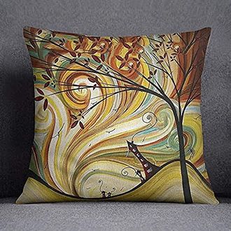 Bonamaison Le Jardin du Lin Kissenhüllen, Cotton, Mehrfarbig, 45x45