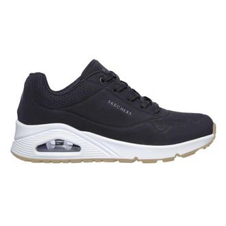 Skechers Uno Stand On Air Sneaker f&uuml;r Damen, Keilabsatz (Schwarz/Wei&szlig;)