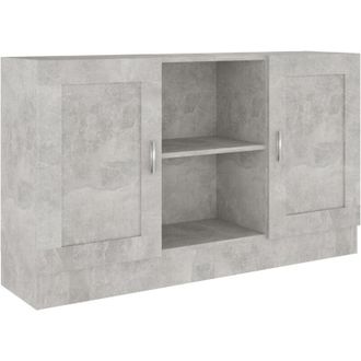 vidaXL vidaXL Sideboard Betongrau 120x30,5x70 cm Holzwerkstoff