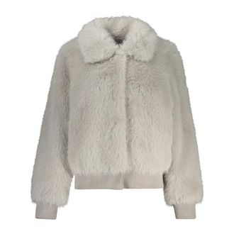 Guess Femme, Vestes, Gris, Taille: 42 FR Veste grise pour femme avec poches et boutons-pression