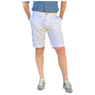 Aeronautica Homme, Shorts, Blanc, Taille: M Cargo Bermuda