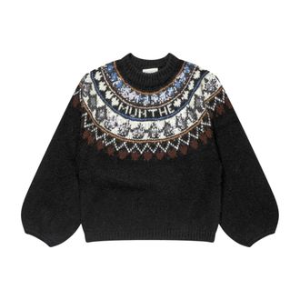 Munthe Round-Neck Strickwaren - - Knitwear - Damen - Schwarzk - XS