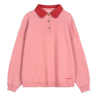 Bobo Choses Sweat Col Polo Oversize Colour Block Coton Bio - Collection Femme Bobo Choses