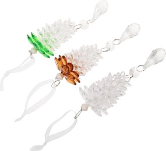 Valiclud 3stücke Dekorative Ornamente Aus Acryl Transparent Bruchsicher Für Weihnachtsbaum Thanksgiving-Dekoration Hängend Wiederverwendbar