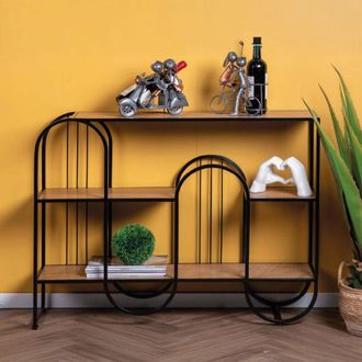 M&S Collection Console spline 100x30x80 cm en métal et bois - volta