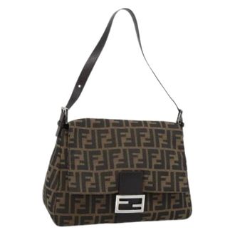 Fendi Pre-owned Sac bandouli&egrave;re en toile Zucca - Femme - Pre-owned - Brun - Taille: ONE Size